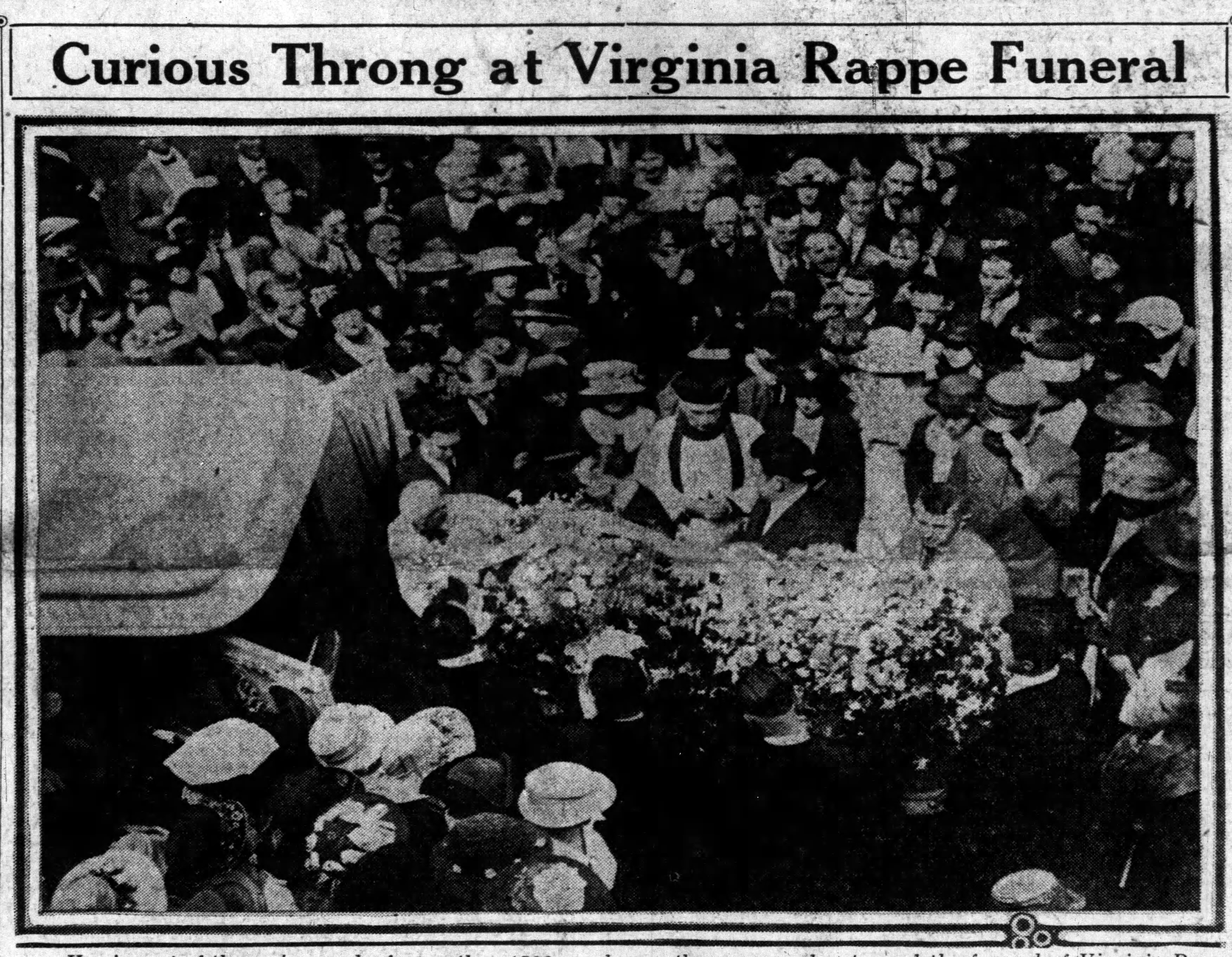 100 Years Ago Today: Virginia Rappe buried, September 19, 1921 | Spite ...